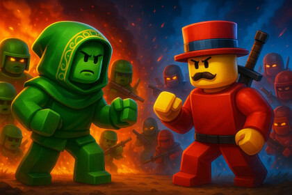 Sammy vs Jandel - A Grande Batalha de Administradores - Roblox