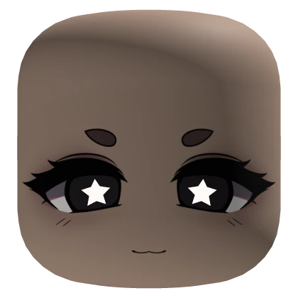 Cute Face With Glowing Stars - Linen | Roblox Item - Rolimon's