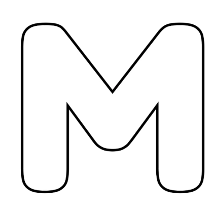 Frendoka Bold Letter M