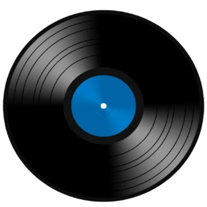 blue vinyl record