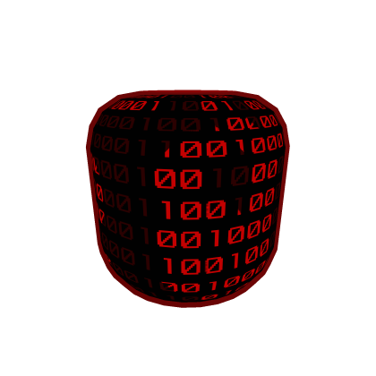 Tête de hacker rouge animée - Roblox