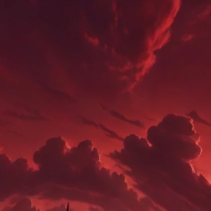 Dark Red Castle Skybox