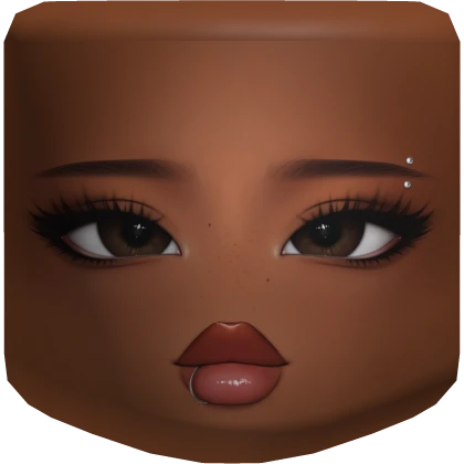 Emo Goth Edgy Girl Face Makeup Mask | Roblox Item - Rolimon's
