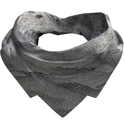 Big Bandana Neck Scarf Emo Vkei White Snake Skin | Roblox Item - Rolimon's