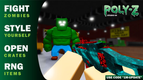 2X GOLD ] POLY-Z: RNG Zombie-Survival - Roblox