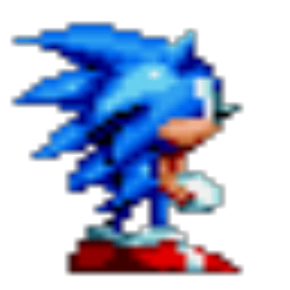 Sonic Sprite Looking Back
