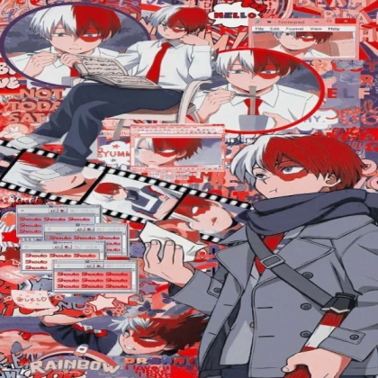 Shoto Todoroki collage