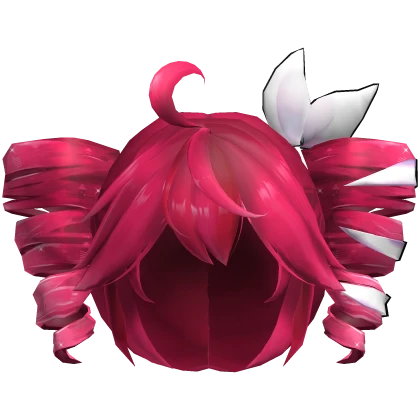 Teto Drills Twintails Hair Anime - Pink SynthV | Roblox Item - Rolimon's
