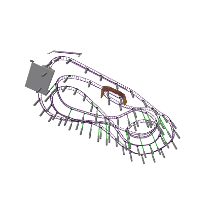 Looping Pinfari Zyklon Roller Coaster