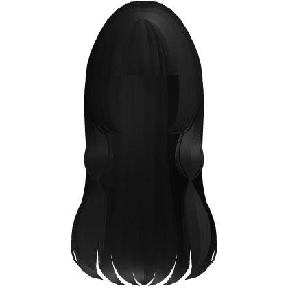 long anime chobits doll hair in black | Roblox Item - Rolimon's
