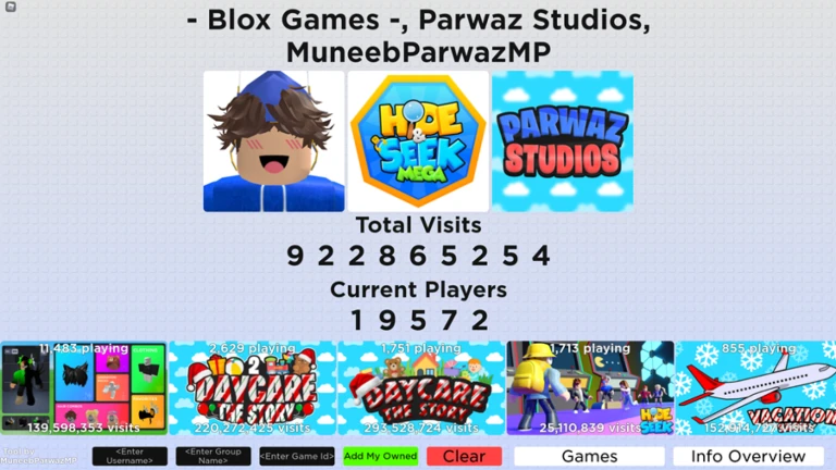 Live-Spiel-Statistiken-Checker - Roblox