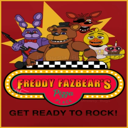Get ready to rock! Fnaf poster (by Drowsy_Bugs)