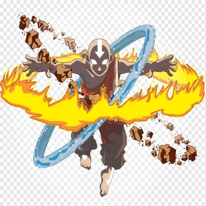 Aang avatar state transparent background