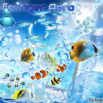 frutiger aero pfp - fish tank