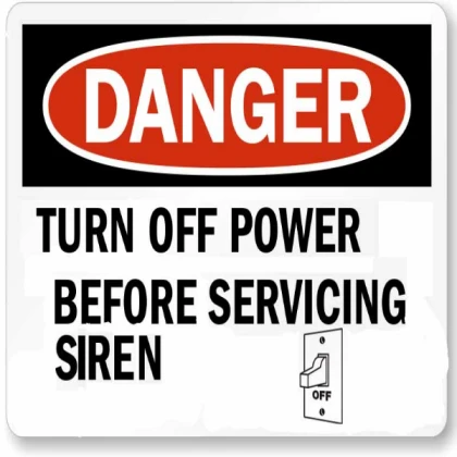 turn off power sign