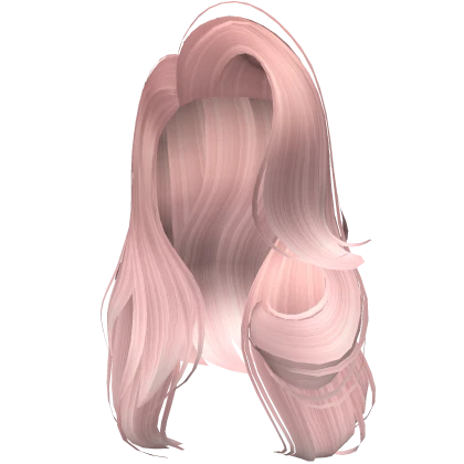 Soft Pink Glam Elegant Side Part Blowout Hair | Roblox Item - Rolimon's