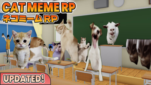 MEME CAT RP (FUEGO DE ARTIFICIO Y PLAYA) - Roblox