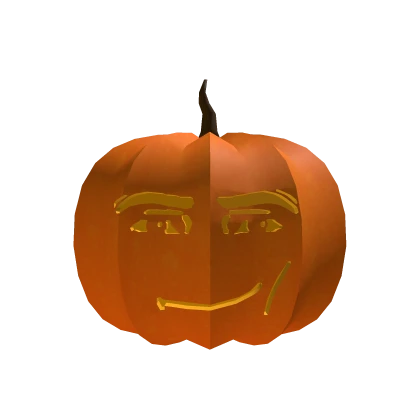 Pumpkin Carved Man Face Meme | Roblox Item - Rolimon's