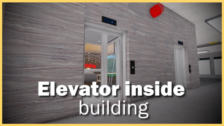 Elevator inside building - Roblox
