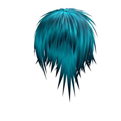 Pelo largo cian con capas Vkei Emo Scene - Roblox
