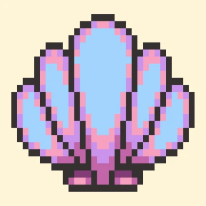 Seashell Pixel Art