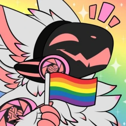 Protogen holding Flag -w-