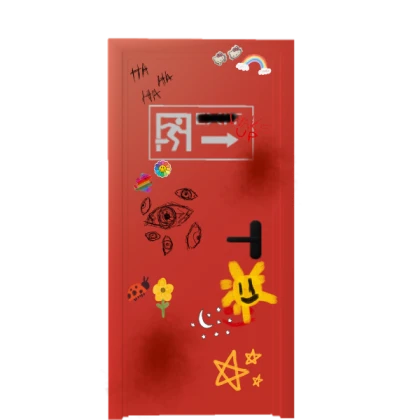 Weirdcore/Dreamcore door by Eclipse