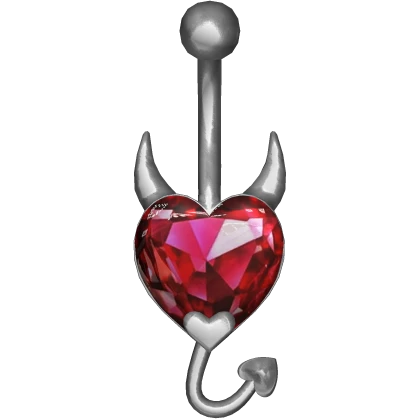 Red Devil Heart Belly Piercing | Roblox Item - Rolimon's