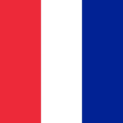 Drapeau de la France inversé/Flag of France invert