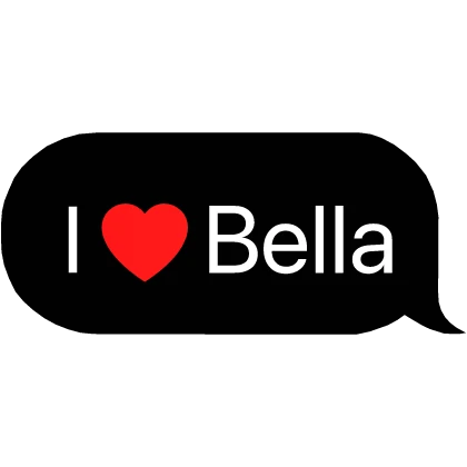 i heart Bella text message bubble | Roblox Item - Rolimon's