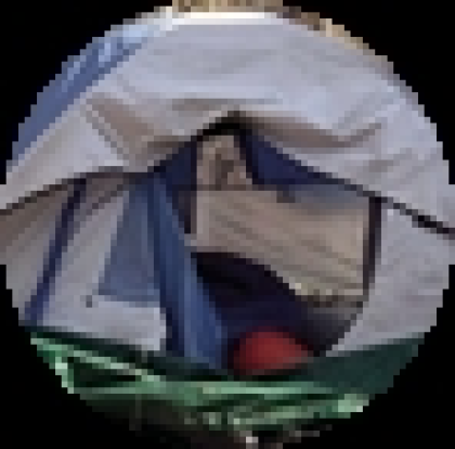 Tent with homeless - Roblox