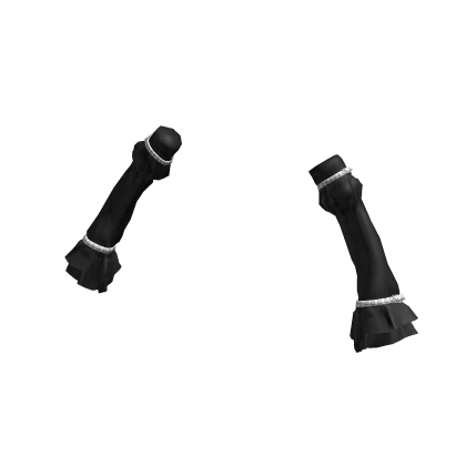 Black Goth Ruffle Sleeves | Roblox Item - Rolimon's