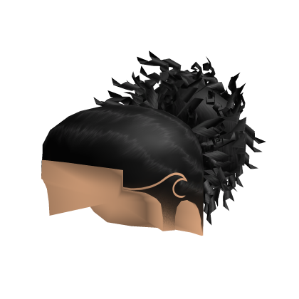 Black Curly Pony Tail Taper Fade – Roblox