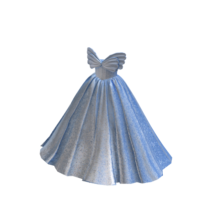Butterfly Dress in Blue - Roblox