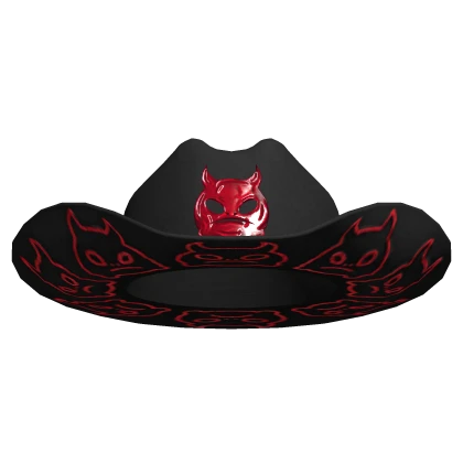 evil cowboy hat