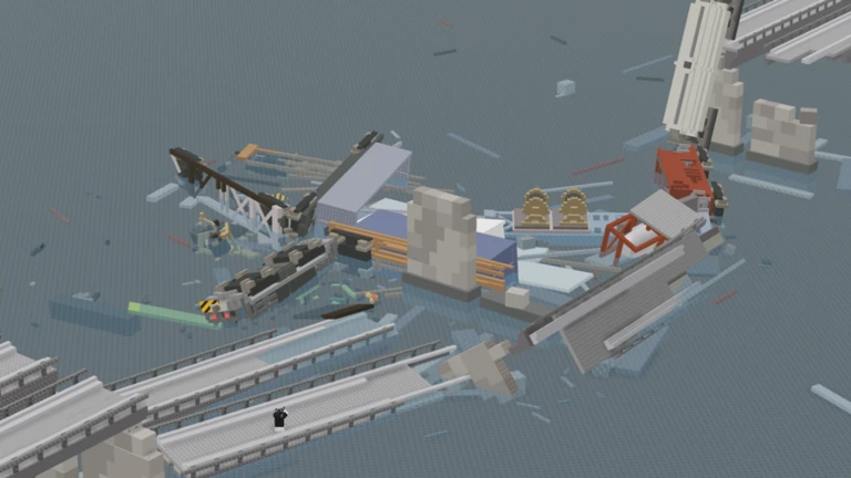 Destroy the bridge & Crash trains | Roblox Game - Rolimon's