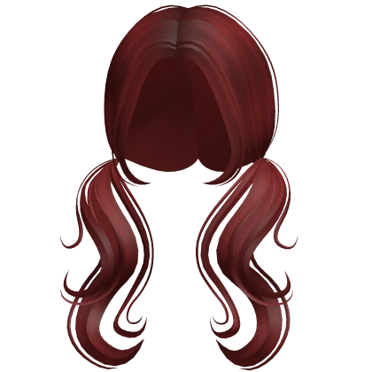 Cute Wavy Ponytails Red | Roblox Item - Rolimon's