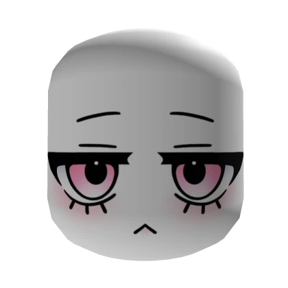 Dreamy Deadpan Face (Pink Eyes) | Roblox Item - Rolimon's