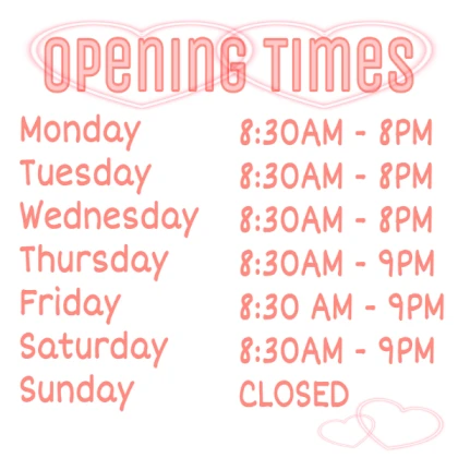 opening times