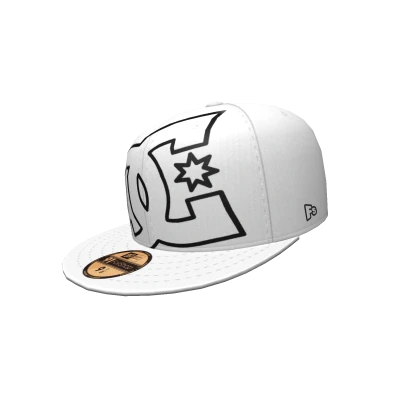 Sideway White DC Fitted Cap | Roblox Item - Rolimon's