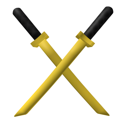 Yellow and Black Ninja Swordpack - Roblox
