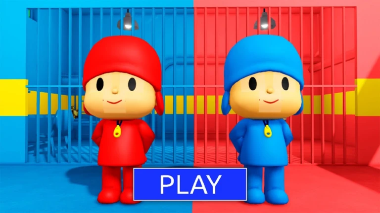 POCOYO VS RED POCOYO PRISON RUN! (Obby) - Roblox