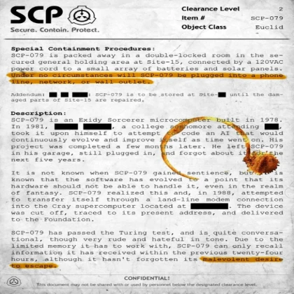 SCP-079 File