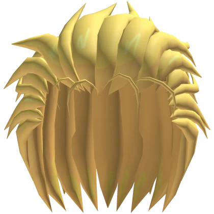 Swept Back Messy Anime Hair (Blonde) | Roblox Item - Rolimon's