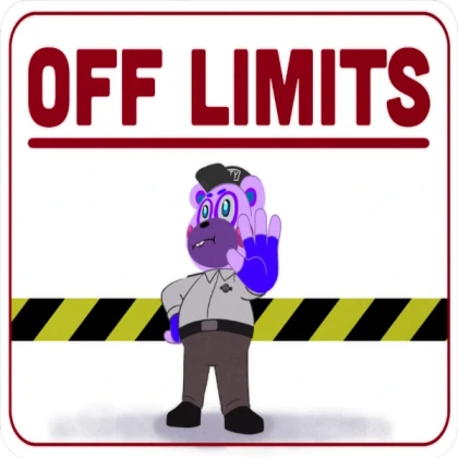 fnaf security breach off limits sign