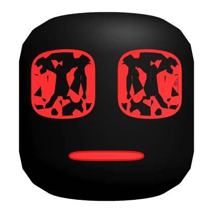 [Animated] Red Glitched Eyes Static Face Mask | Roblox Item - Rolimon's