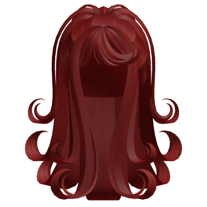 Swirly Playful Ponytail (Red) | Roblox Item - Rolimon's