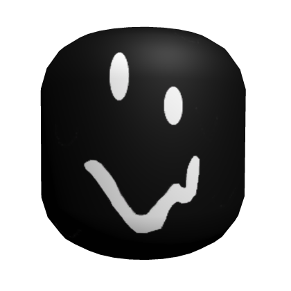 Volto di Noob fuso nero - Roblox