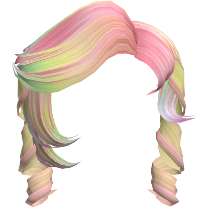 Curly Flow Kash Bangs in Candy Pink Ombre | Roblox Item - Rolimon's