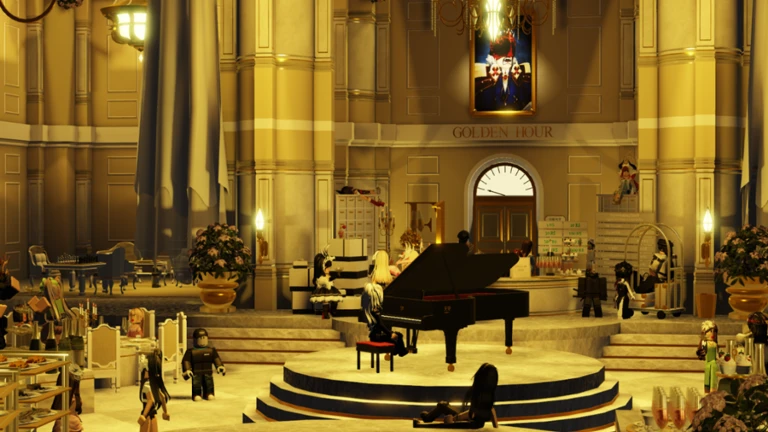 Vitrine do Hotel Golden Hour - Roblox